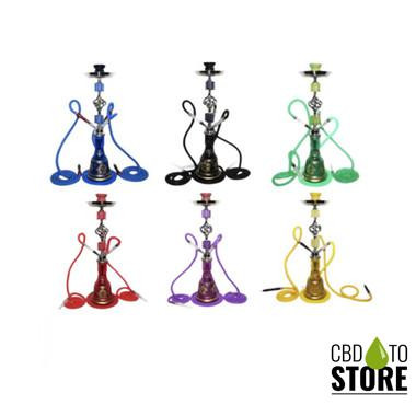 Zebra Smoke Sharing 22 Inch Triple Hose Hookah - Assorted Colors ...