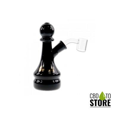 Gliizy Glass Water Pipe Chess Design Quartz Banger