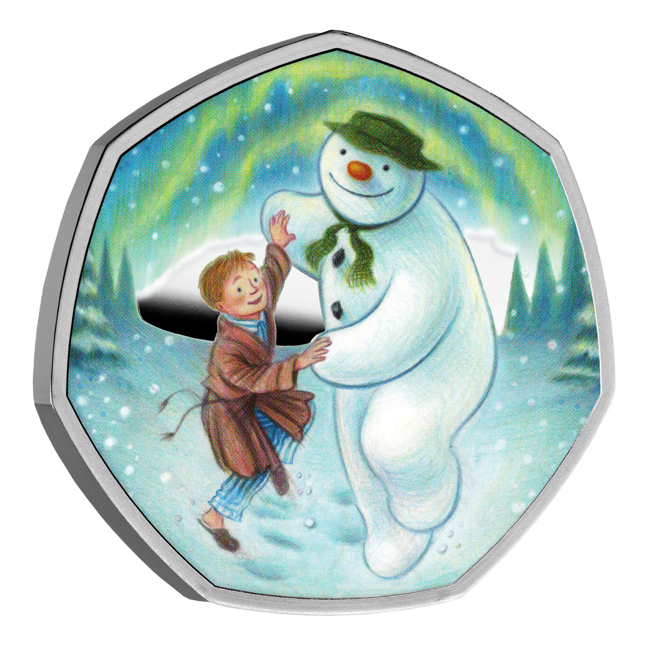 The Snowman™ 2023 UK 50p Colour Silver Proof Coin - Presented by The ...