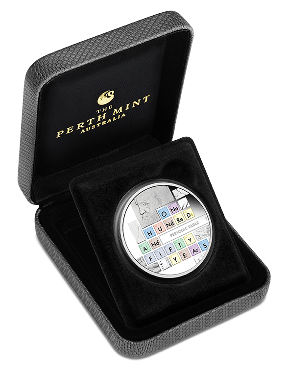 2019 150th Anniversary of the Periodic Table 1oz Silver Proof Coin ...