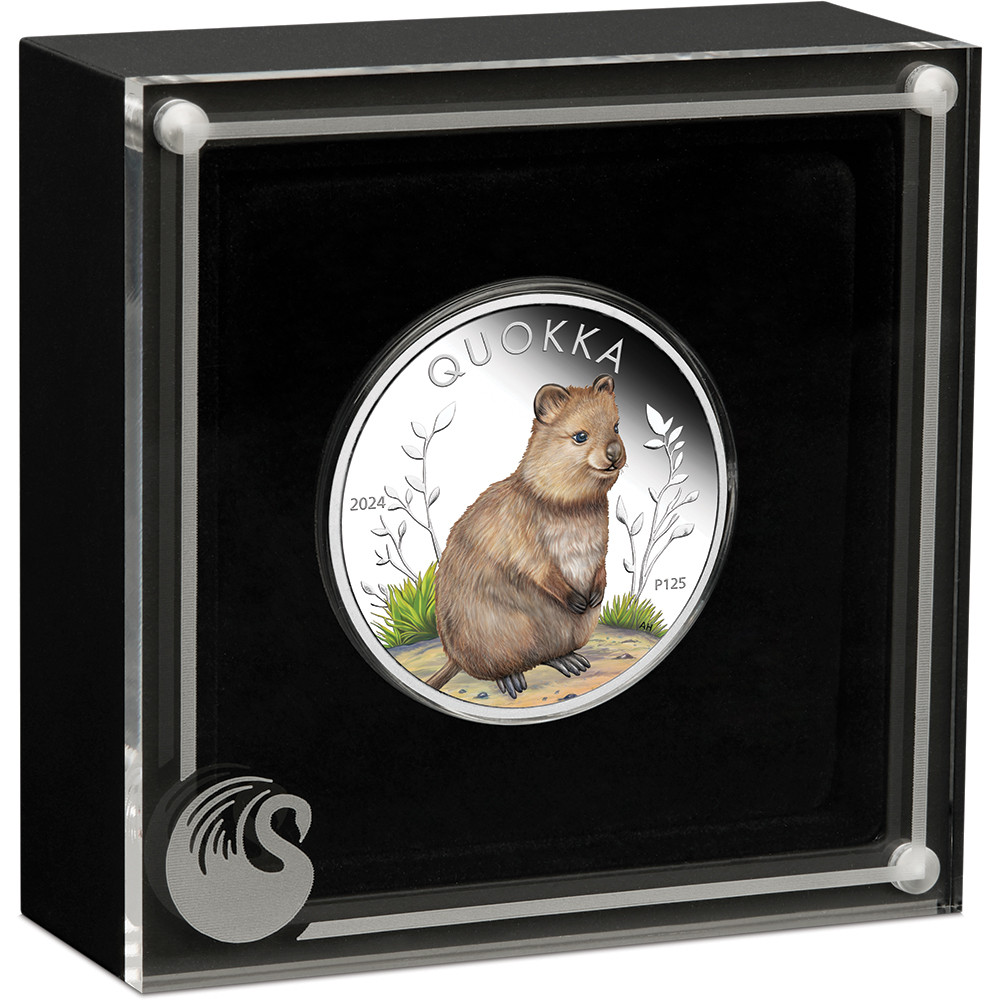 Australian Quokka 2024 1oz Silver Proof Coloured Coin
