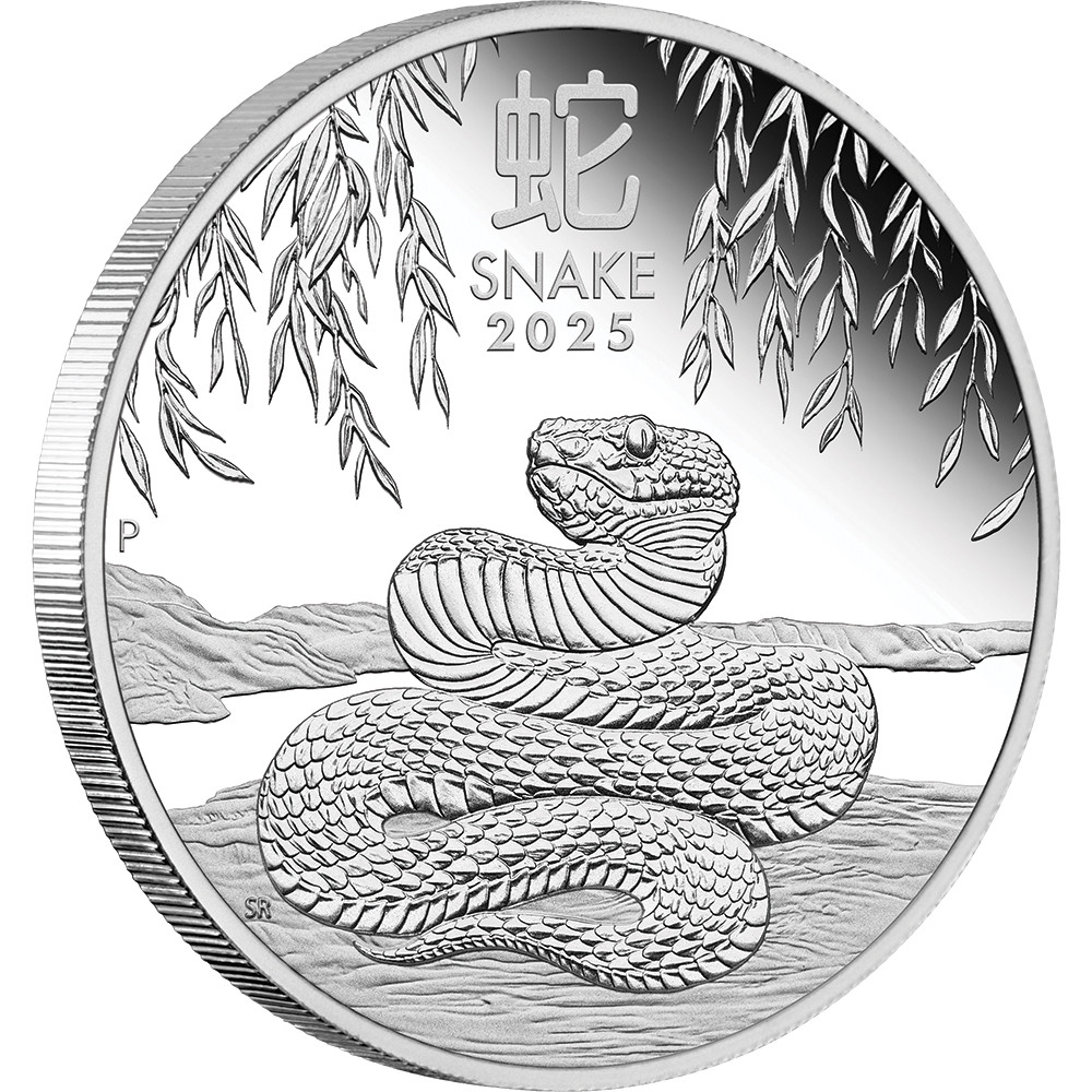 Australian Lunar Series III 2025 Year of the Snake 1oz Silver Trio