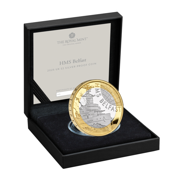 Iconic Navy Vessels - HMS Belfast 2025 £2 Silver Proof Coin