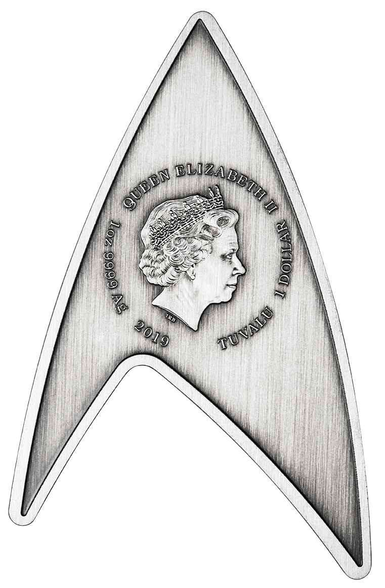 2019 Starfleet Command Emblem 3oz Silver Holey Dollar & Delta Coin Set ...