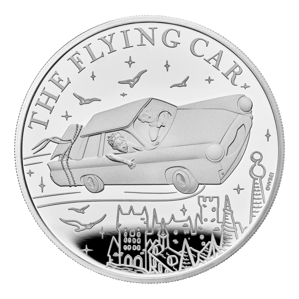 Harry Potter - The Flying Car 2025 UK 1oz Silver Proof Coin
