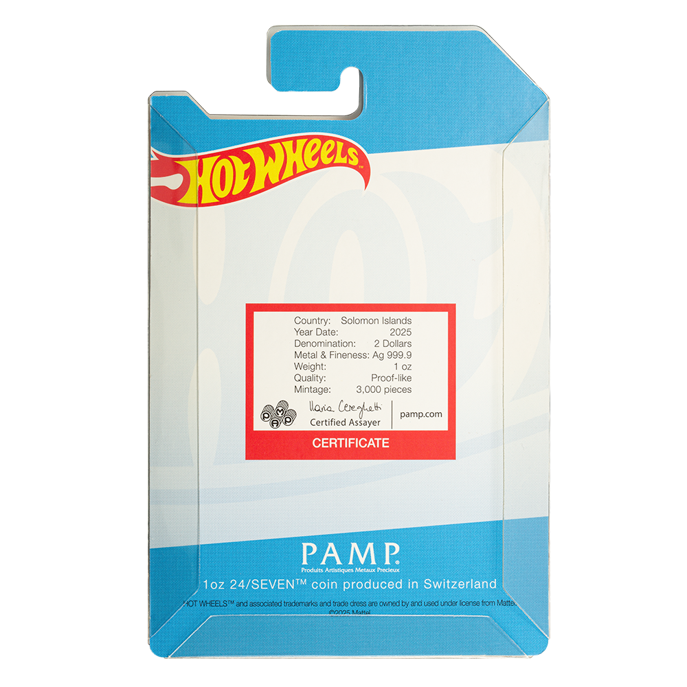 Hot Wheels 1oz Silver Coin