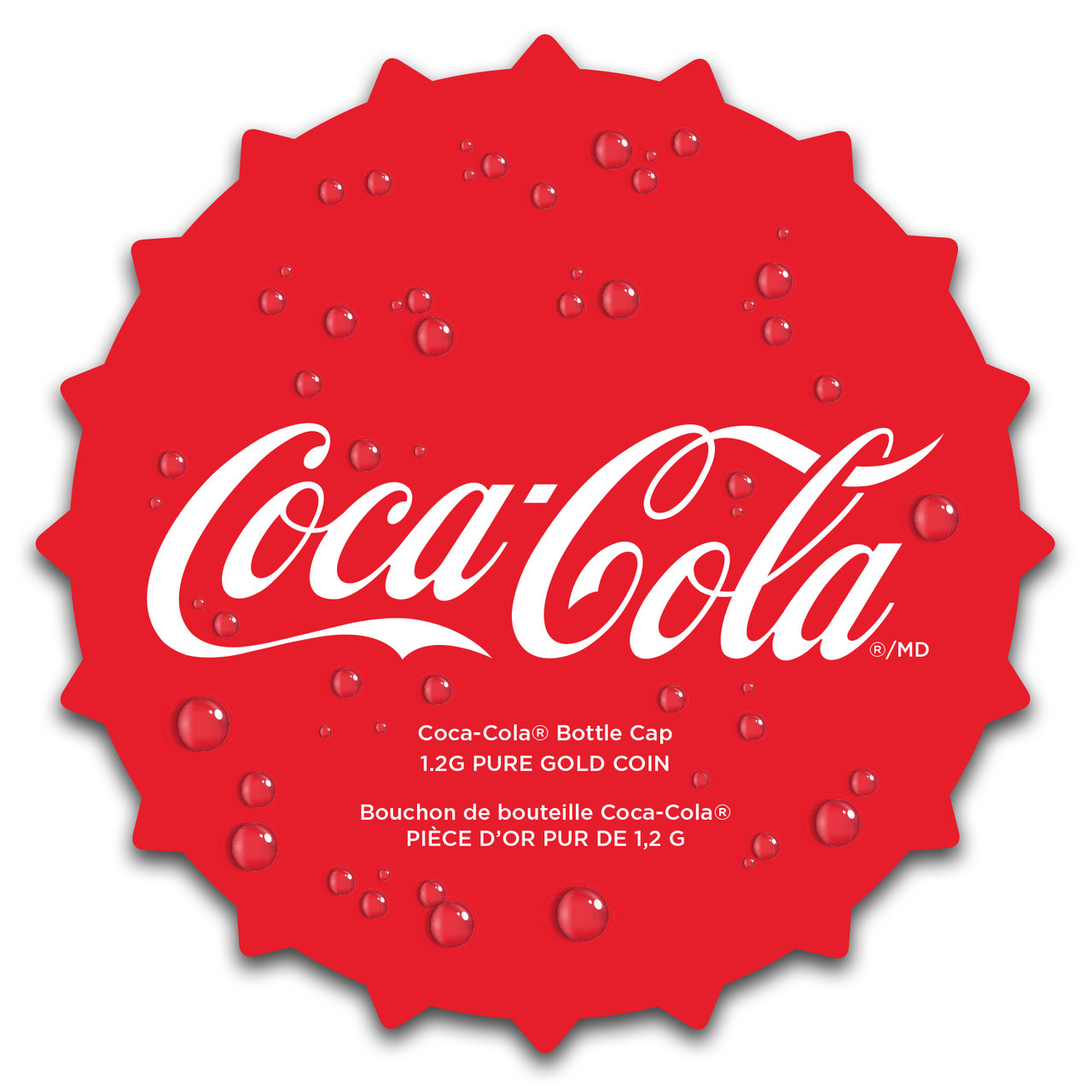 2025 Coca-Cola Gold Bottle Cap Coin