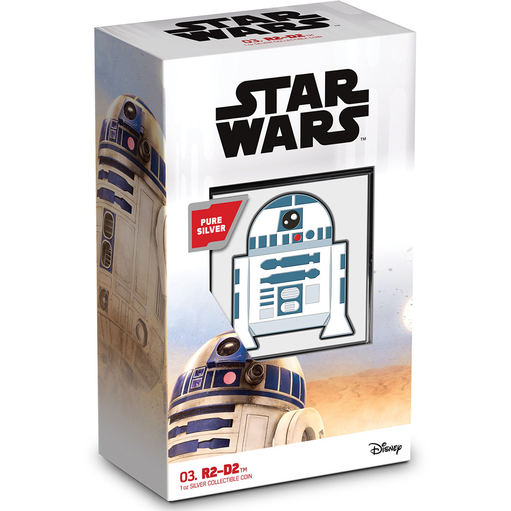 2020 Chibi Star Wars Series R2-D2 1oz Silver Coin - Presented by The ...