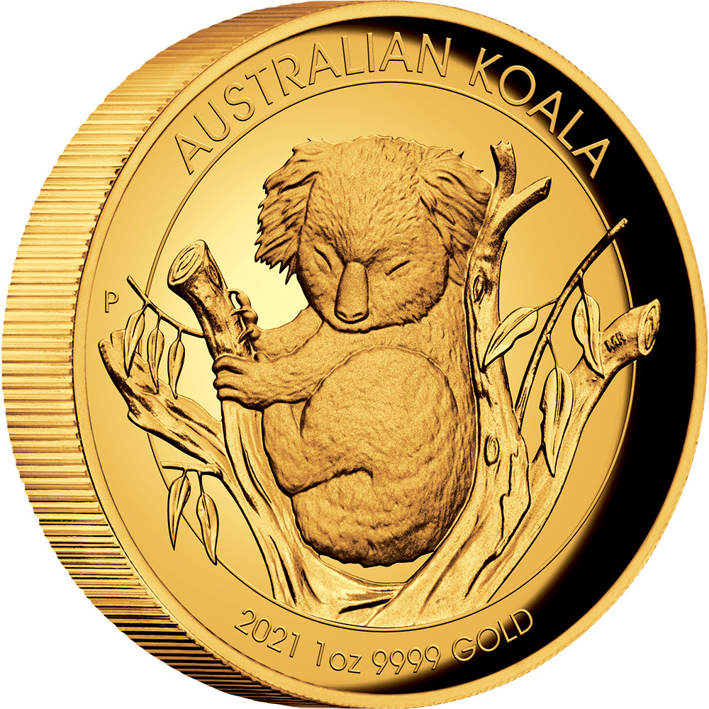 Australian Koala 2021 1oz Gold Proof High Relief Coin - Presented by ...