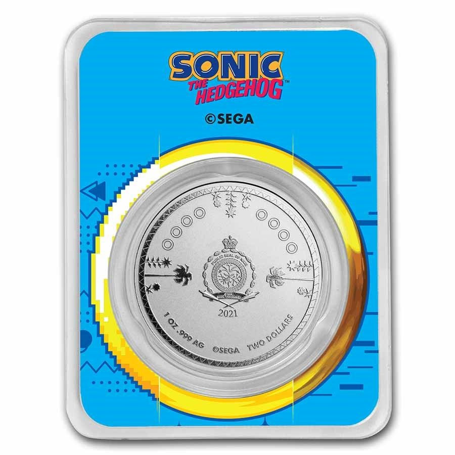 2021 1 oz Niue Sonic the Hedgehog 30th Anniversary - Sonic 999 Silver ...