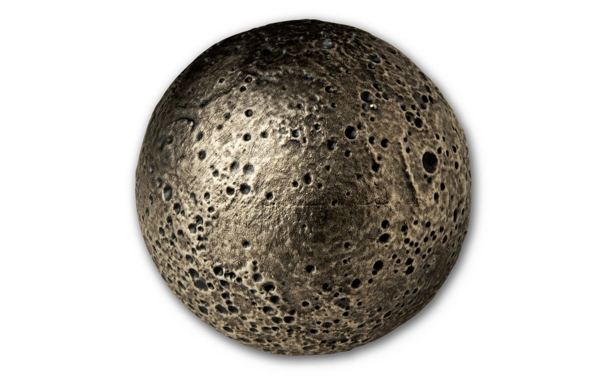 2022 Barbados $5 1-oz Silver Mercury Sphere Antiqued Coin - Presented ...