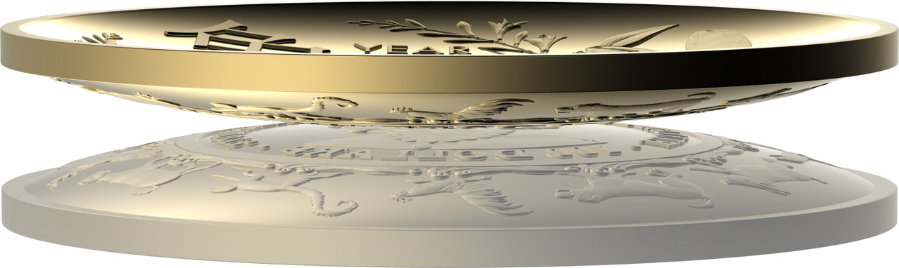 Year of the Rabbit 202023 $100 Domed Gold Proof Coin - Presented by The ...