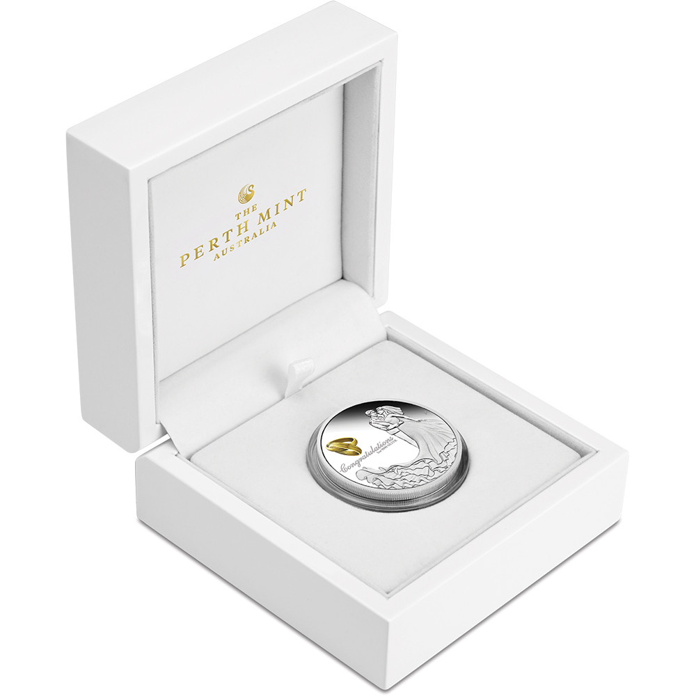 Wedding 2023 1oz Silver Proof Coin - Presented by The Coin Company