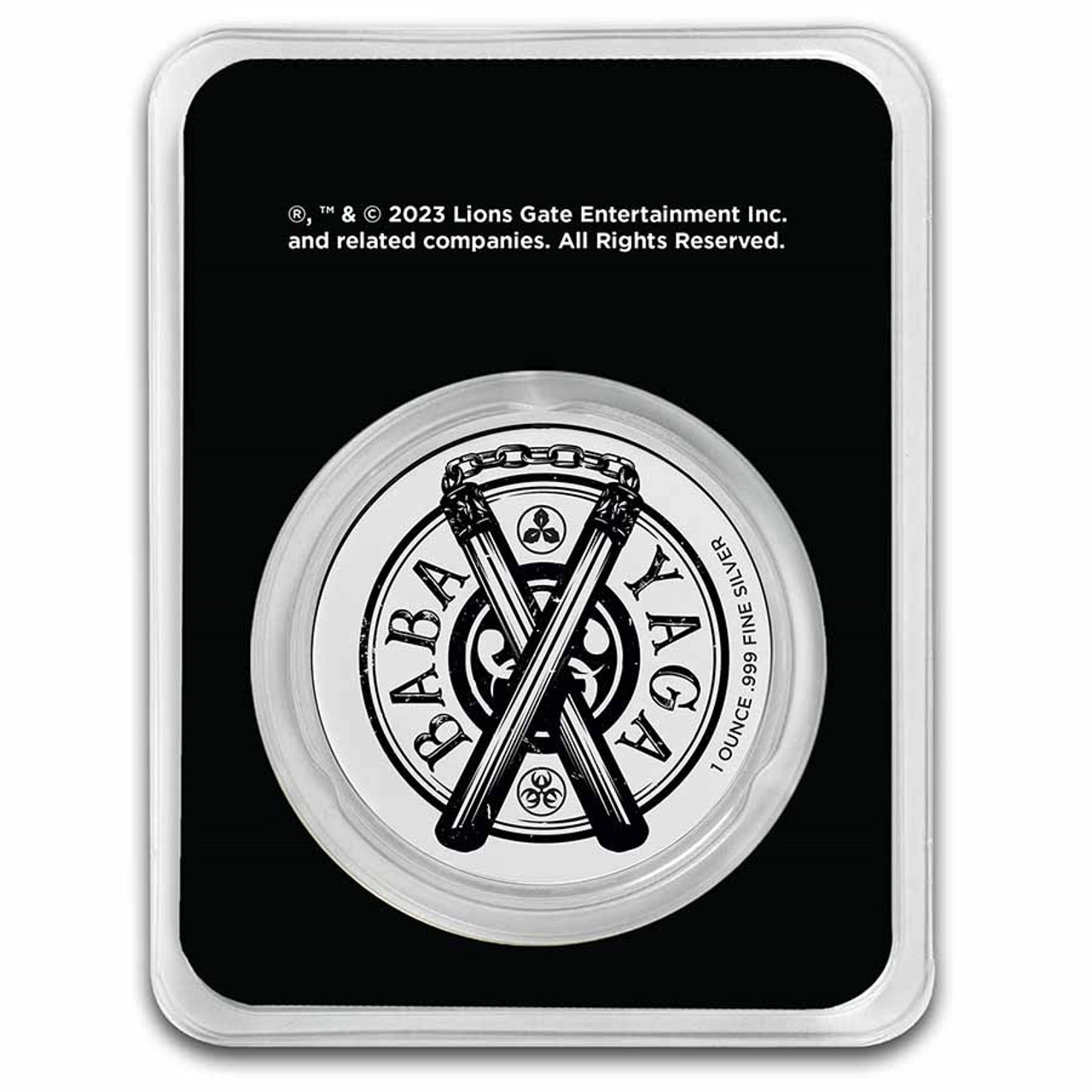 John Wick 1oz Silver Baba Yaga Round In Tep Presented By The Coin Company