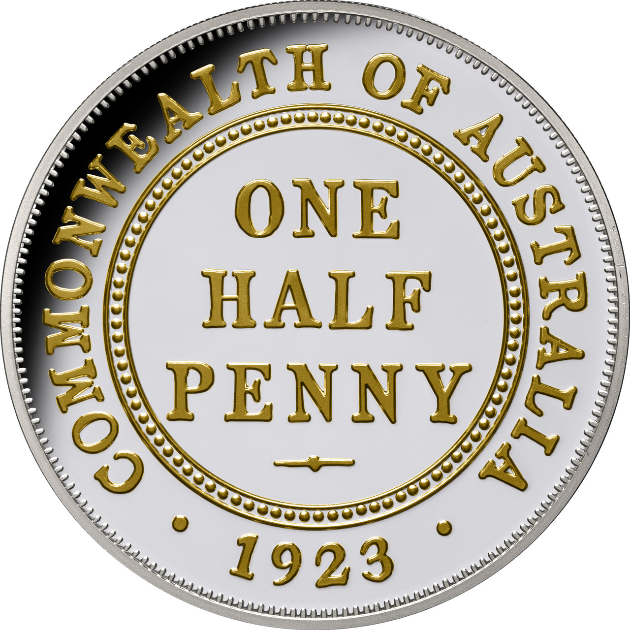 1923 Half Penny 100th Anniversary 2023 $1 Gold-plated 1oz Silver Proof ...