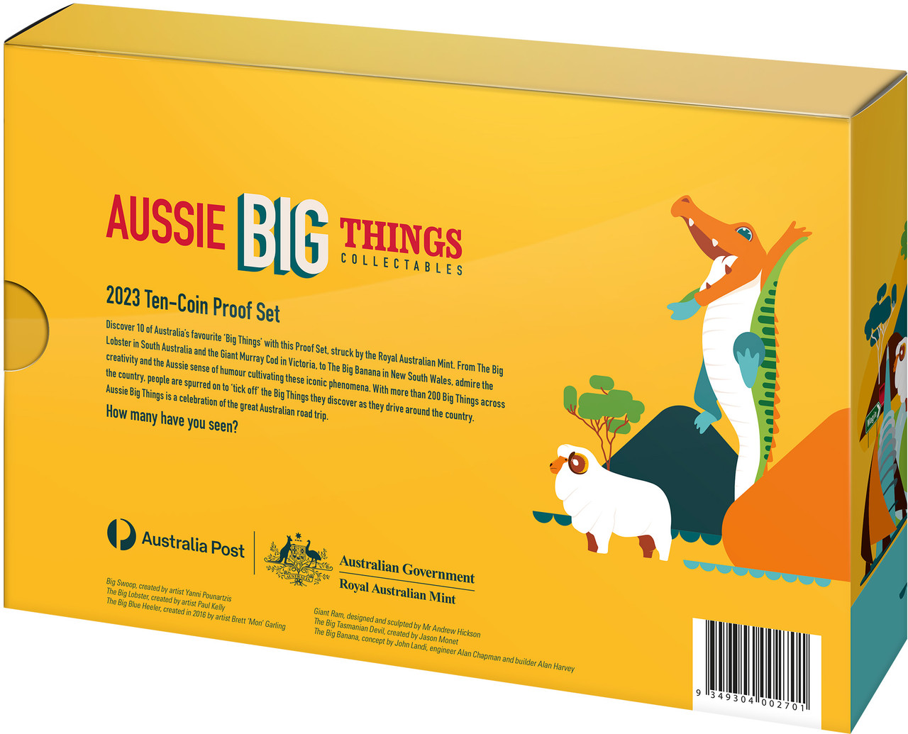 2023 Aussie Big Things 10-coin Silver Proof Collection - Presented by ...