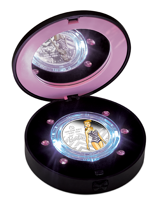 2019 Barbie™ 60th Anniversary 1oz Silver Proof Coin - Presented by The ...