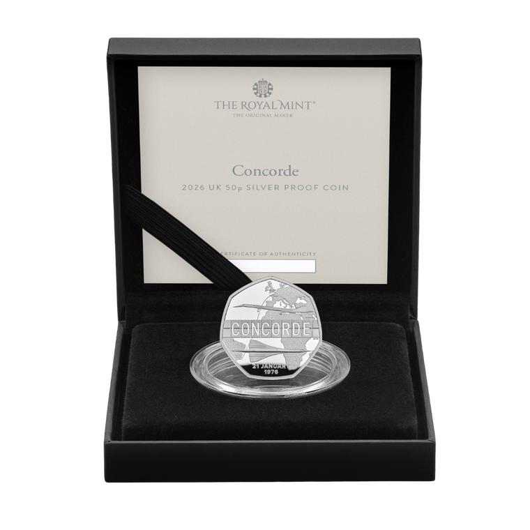 Concorde 2026 UK 50p Silver Proof Coin