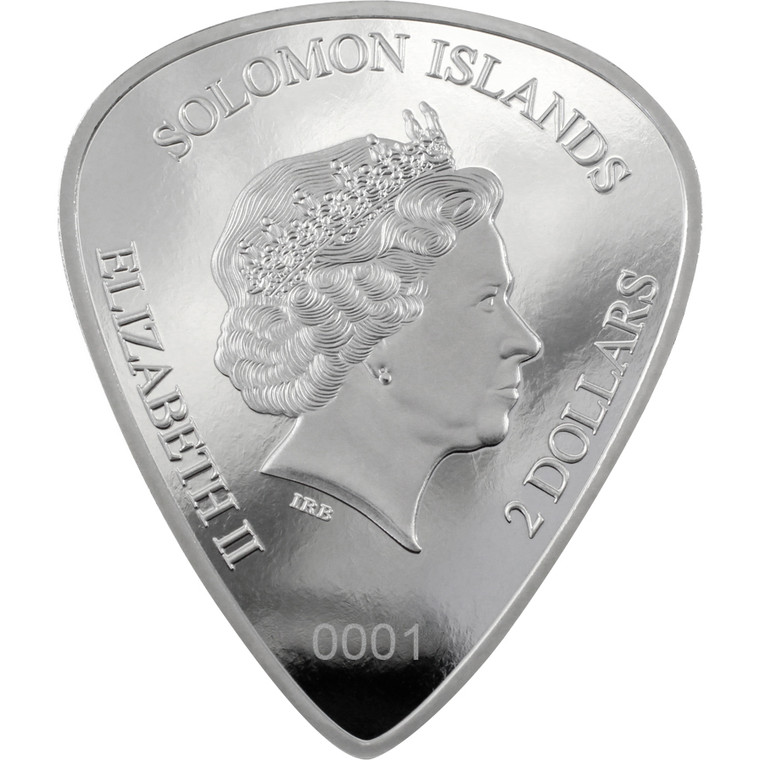 2021 Fender 75th Anniversary 1oz Silver Guitar Pick Coin - Presented by ...