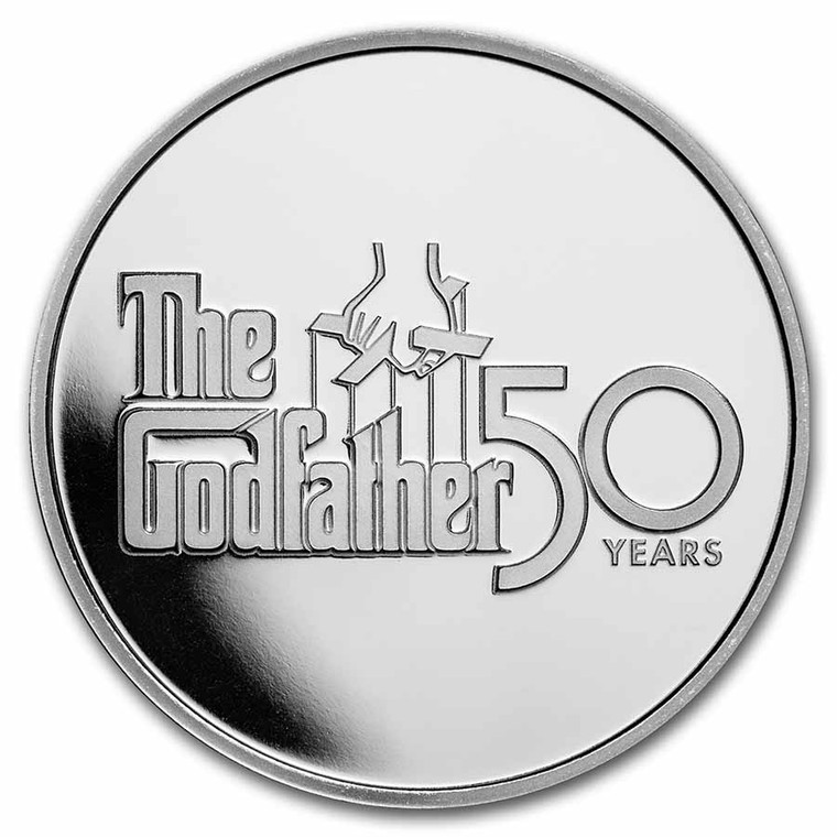 2022 Niue 1 oz Ag Colorized Proof $2 Godfather 50th Anniversary Silver ...