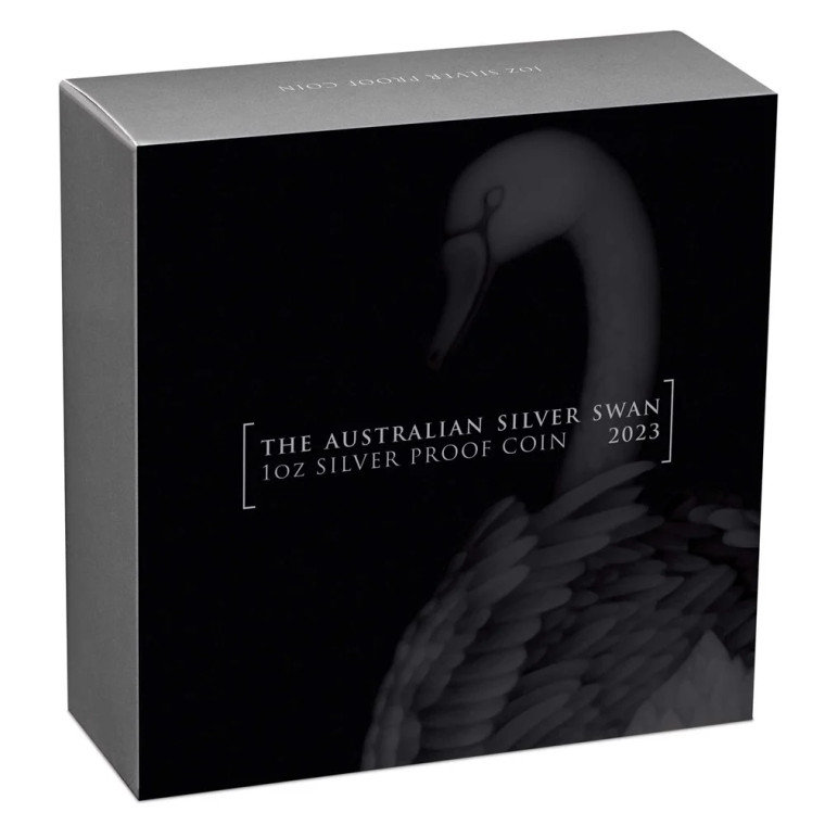 Australian Swan 2023 1oz Silver Proof Coin - Presented by The Coin Company