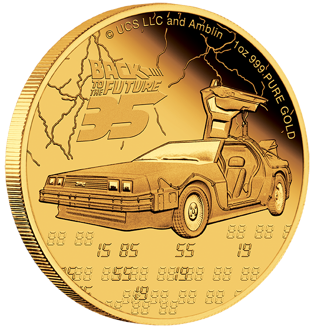 BACK TO THE FUTURE 35th Anniversary 2020 1oz Gold Proof Coin ...