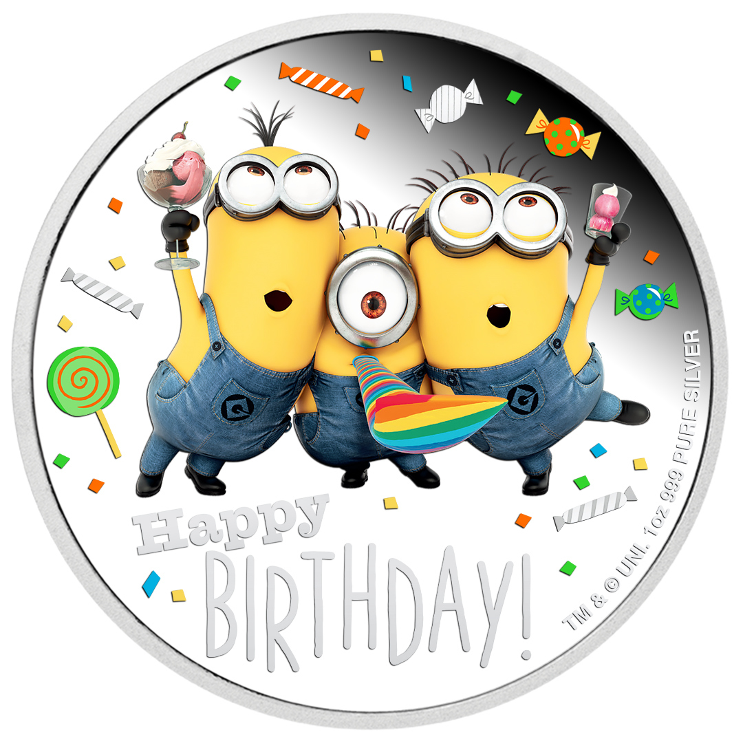 2019 MINION MADE – Happy Birthday 1oz Silver Proof Coin is now in stock ...