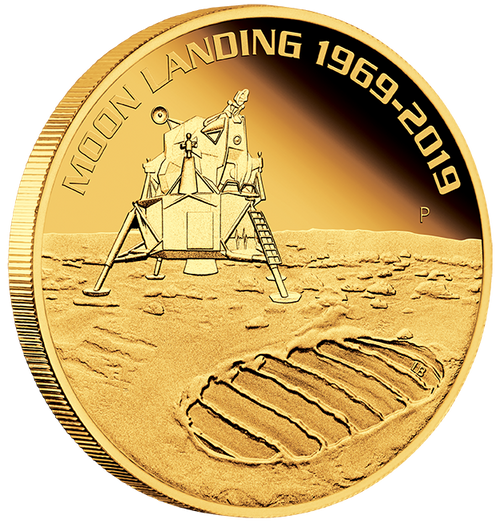 2019 50th Anniversary of the Moon Landing 1oz Gold Proof Coin ...