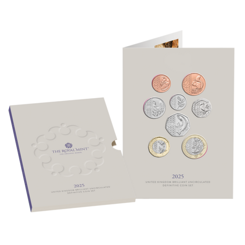 The 2025 United Kingdom Brilliant Uncirculated Definitive Coin Set
