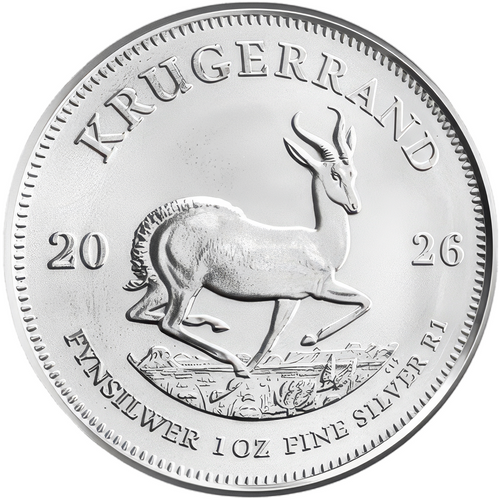 2026 South African Silver Krugerrand Coin 1oz - SA Mint