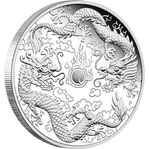 Double Dragon 2020 1oz Silver Proof Coin - Presented by The Coin Company