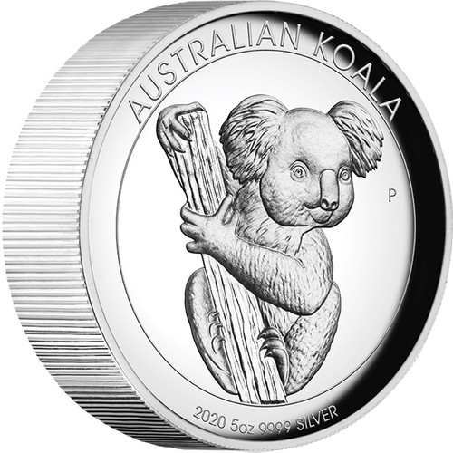 Australian Koala 2020 5oz Silver Proof High Relief Coin - Presented by ...