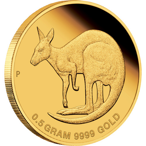 Mini Roo 2021 0.5g Gold Proof Coin In Card - Presented by The Coin Company