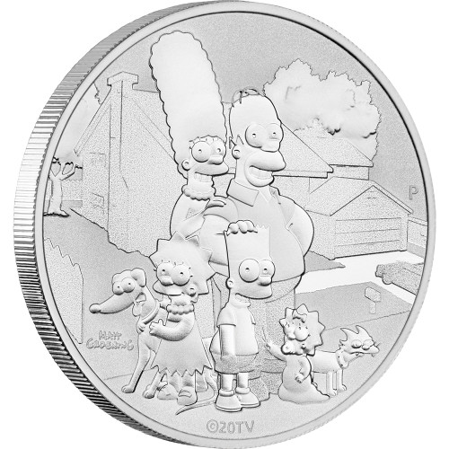 The Simpson Family 2021 1oz Silver Coin in Card - Presented by The Coin ...
