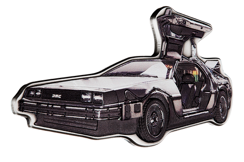 2021 Back to the Future DeLorean Time Machine Shaped 2oz Antiqued ...