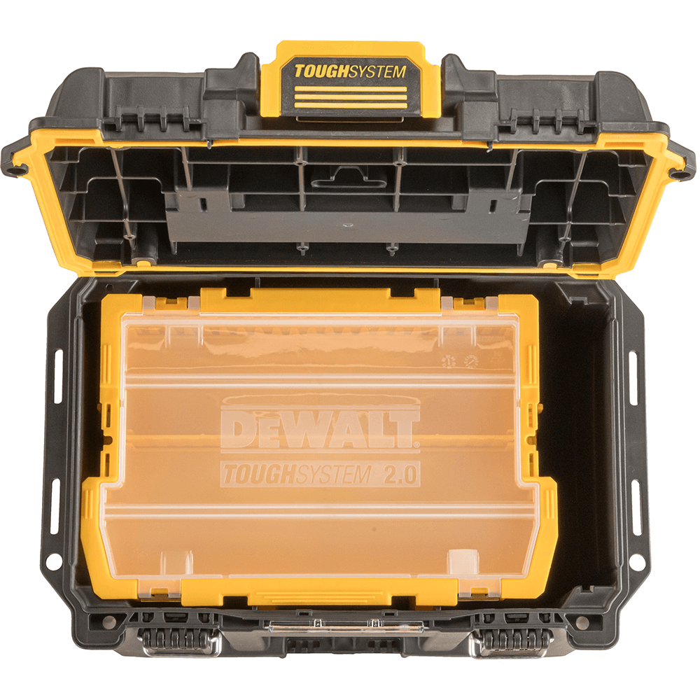 DeWALT TOUGHSYSTEM 2.0 Compact Half Width Deep Storage Tool Box DWST08035 1 TradeTools