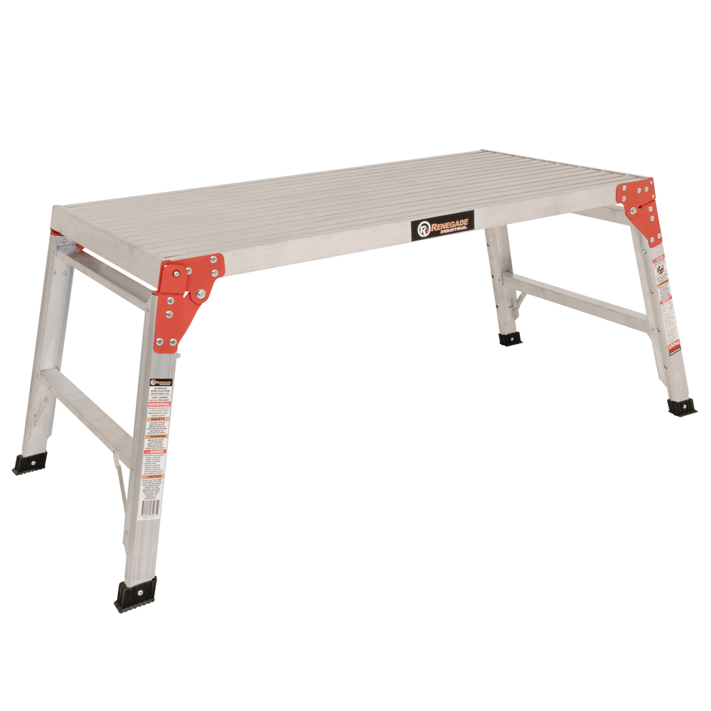 Renegade Industrial 600mm Aluminium Adjustable Work Platform ...