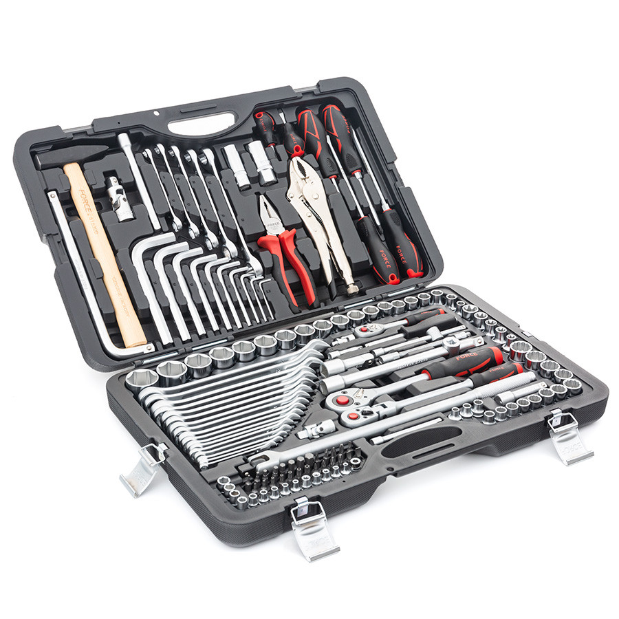 Force 142 Piece Combination Tool Set 1/2", 3/8" & 1/4" - 41421 | TradeTools
