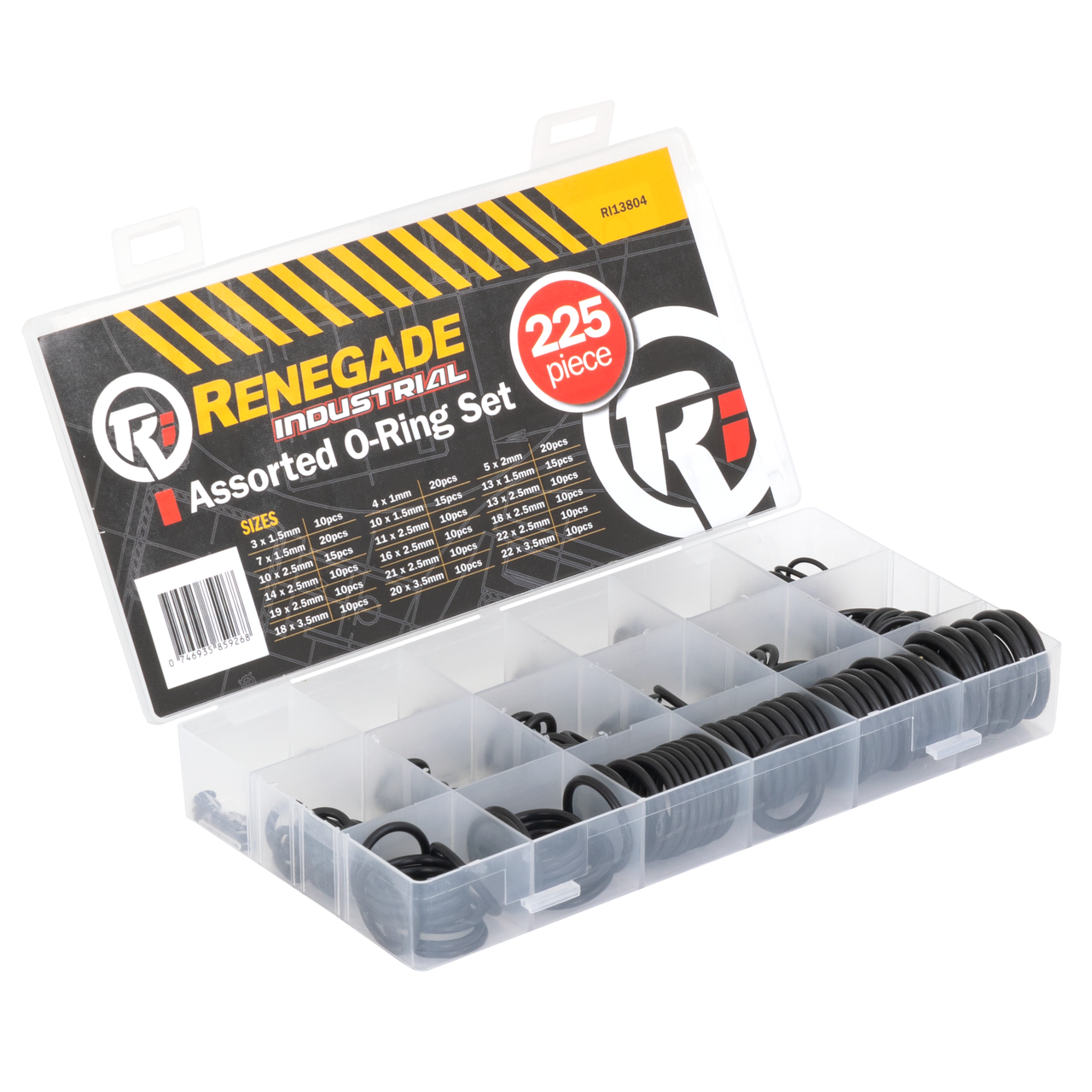 Renegade Industrial 225 Piece Assorted O-Ring Kit - RI13804 | TradeTools