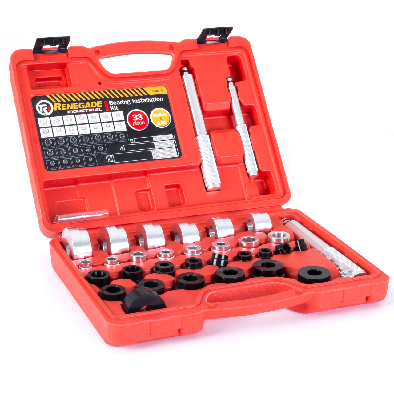 Renegade Industrial 33 Piece Metric & Imperial Bushing & Bearing Drive ...