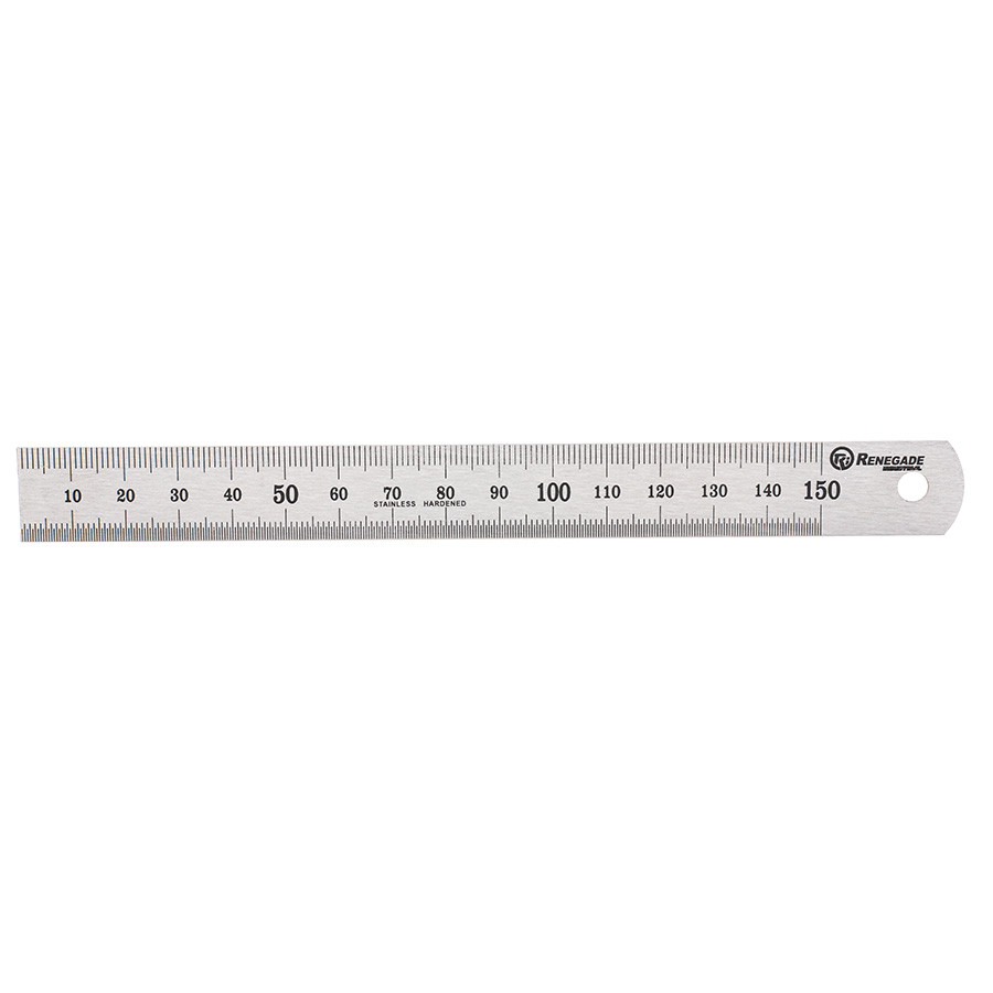 Renegade Industrial 150mm Stainless Steel Ruler - RISSR150 | TradeTools