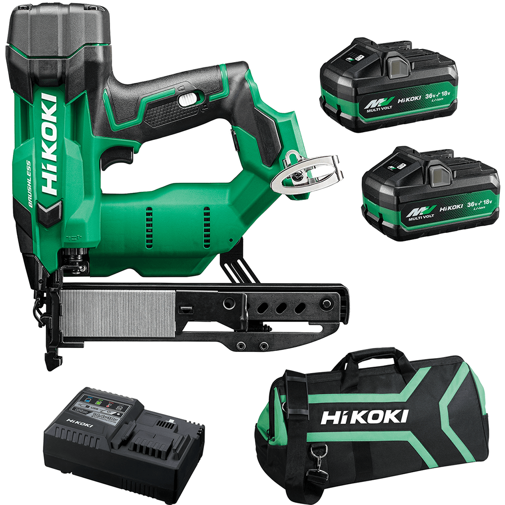 HiKOKI 18V 5.0Ah MultiVolt 18 Gauge Brushless Cordless Narrow Crown ...