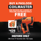 Paslode Impulse CoilMaster IM50S Cordless Coil Gun Kit - B50001 ...