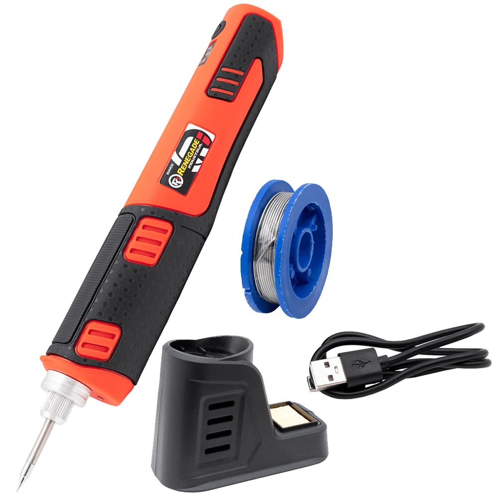 Renegade Industrial 4V Cordless Soldering Iron With Charging Port ...
