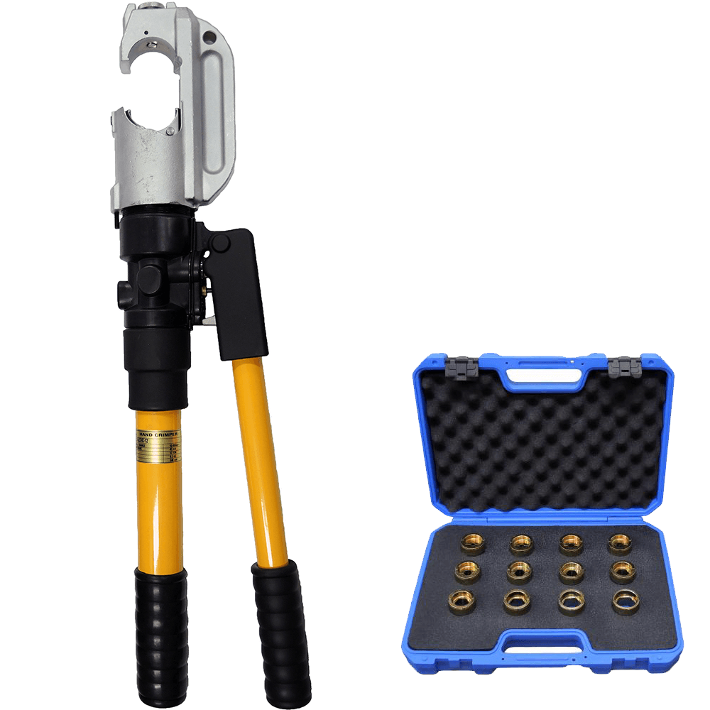 Wattmaster 12,000Kg (12T) Hand Hydraulic Crimper Tool With Dies - ALCHC ...