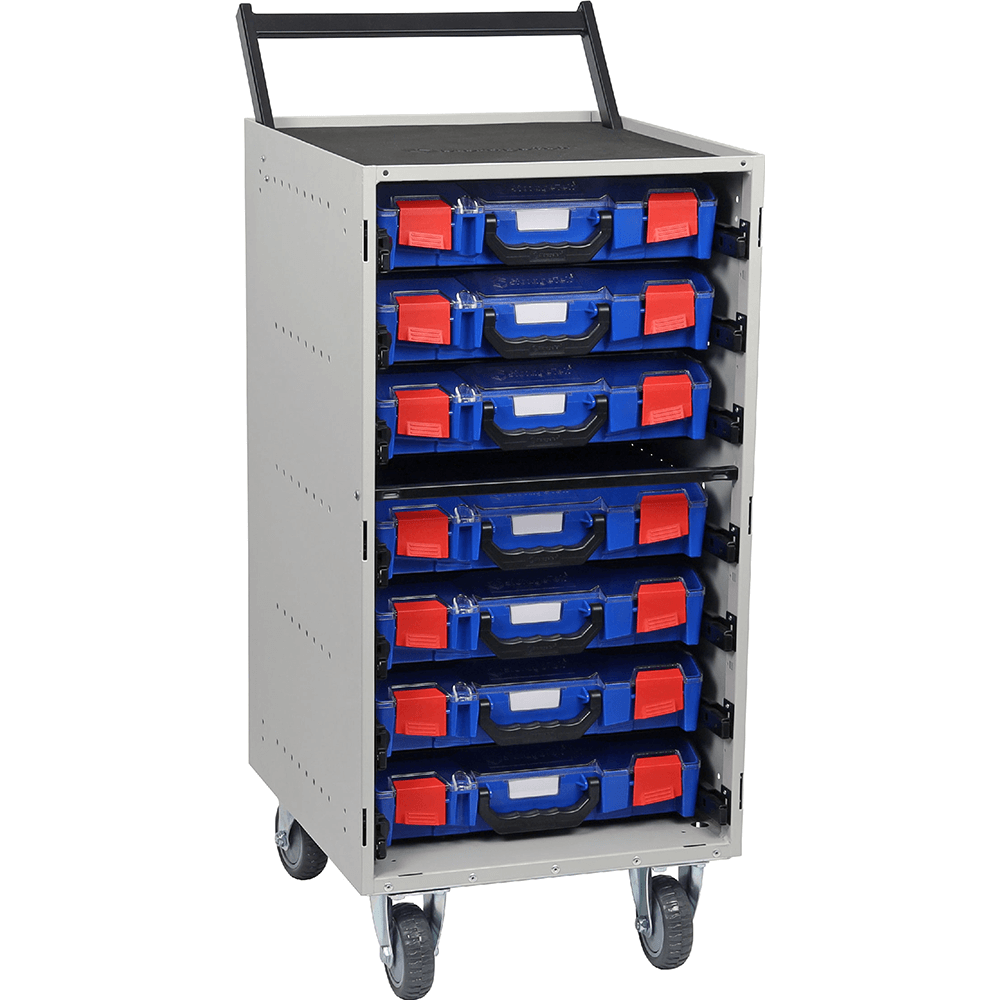StorageTek 7 Drawer Small Case Mobile Cabinet Trolley Storage System ...