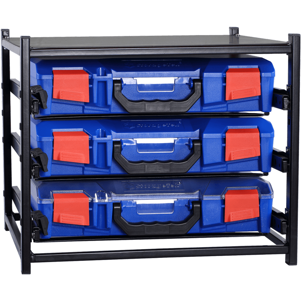 StorageTek 3 Drawer Small Case Storage System - 33SFS3SA-BL | TradeTools