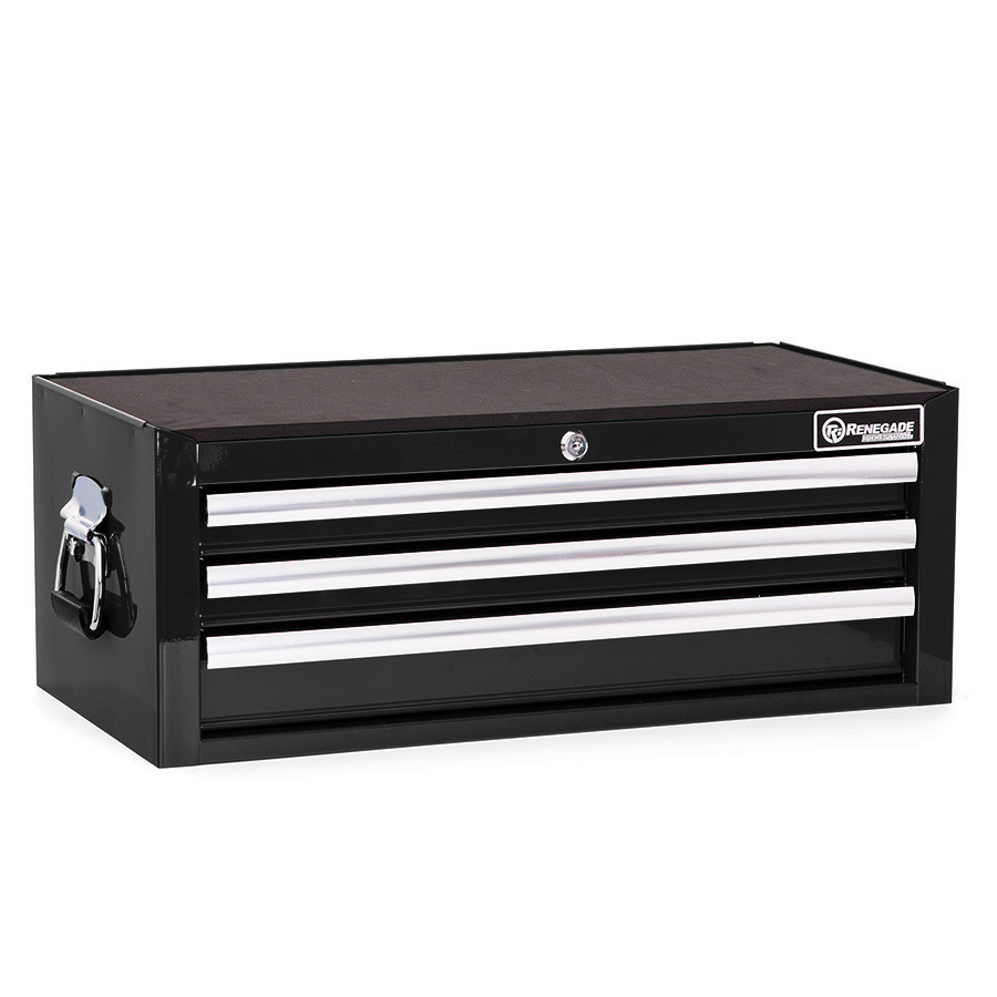Renegade Industrial 26" 3 Drawer Black Middle Stacker Tool Chest - RII ...