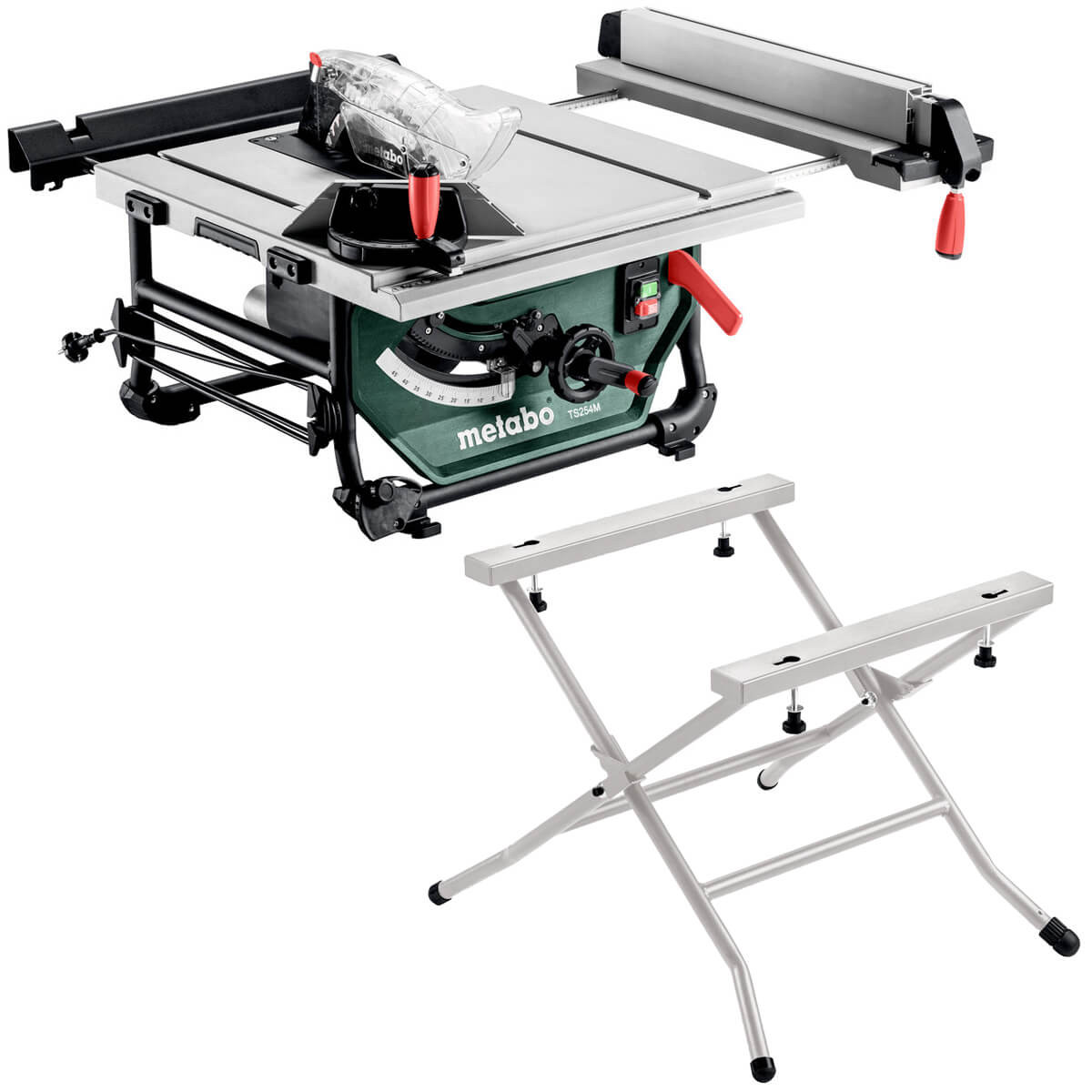 Metabo 1500W 254mm (10") Table Saw With TSU Stand - TS254MSET | TradeTools