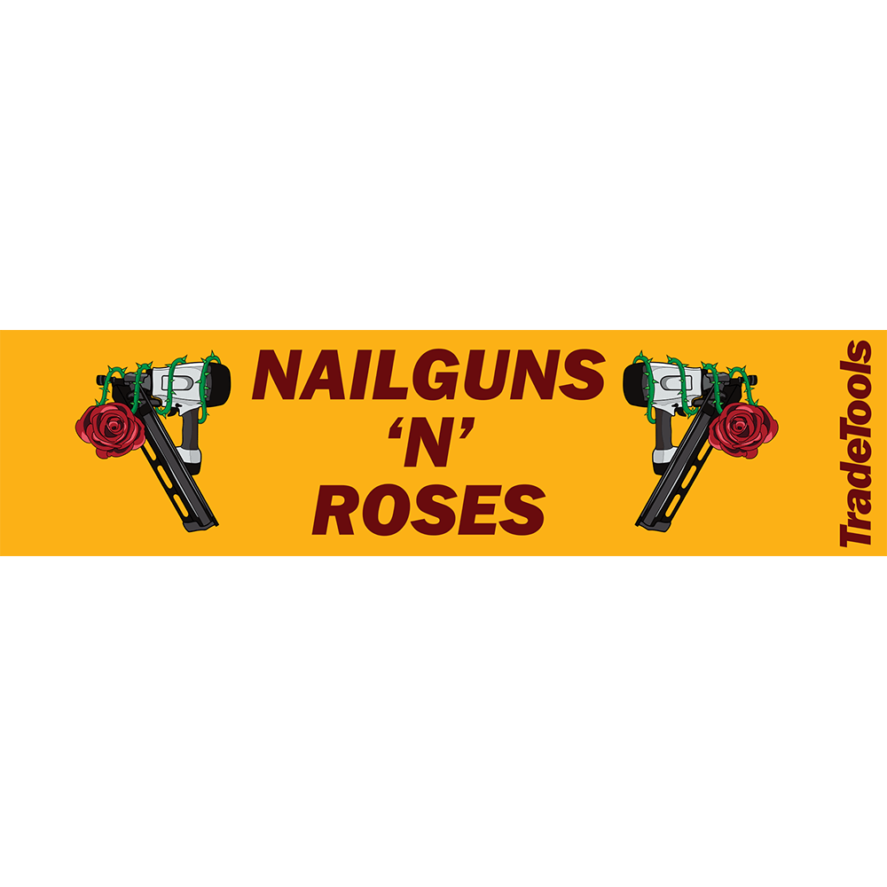 TradeTools Sticker - Nailguns N Roses - TTSTICKER-ROSES | TradeTools